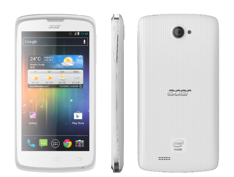 Acer Unveils Smartphones With Intel Atom Processor