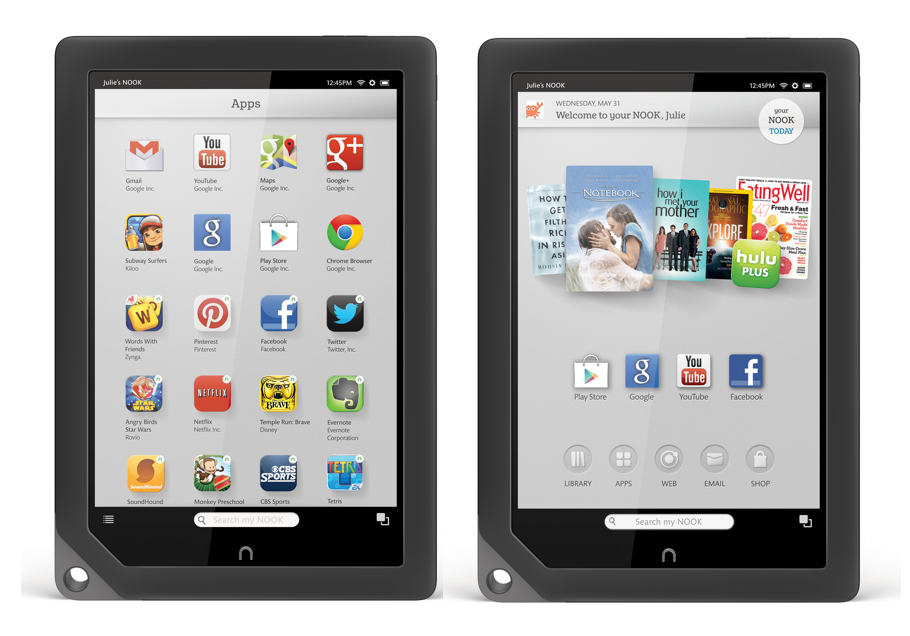 Android Apps Come To Nook With Google Play